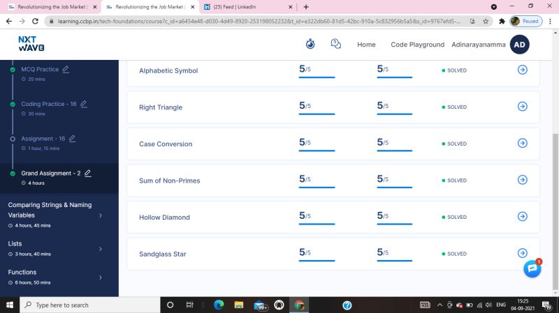 adinarayanamma jampala on LinkedIn: #nxtwave #ccbp #day27 #30daysofcode adinarayanamma jampala on LinkedIn: #nxtwave #ccbp #day27 #30daysofcode