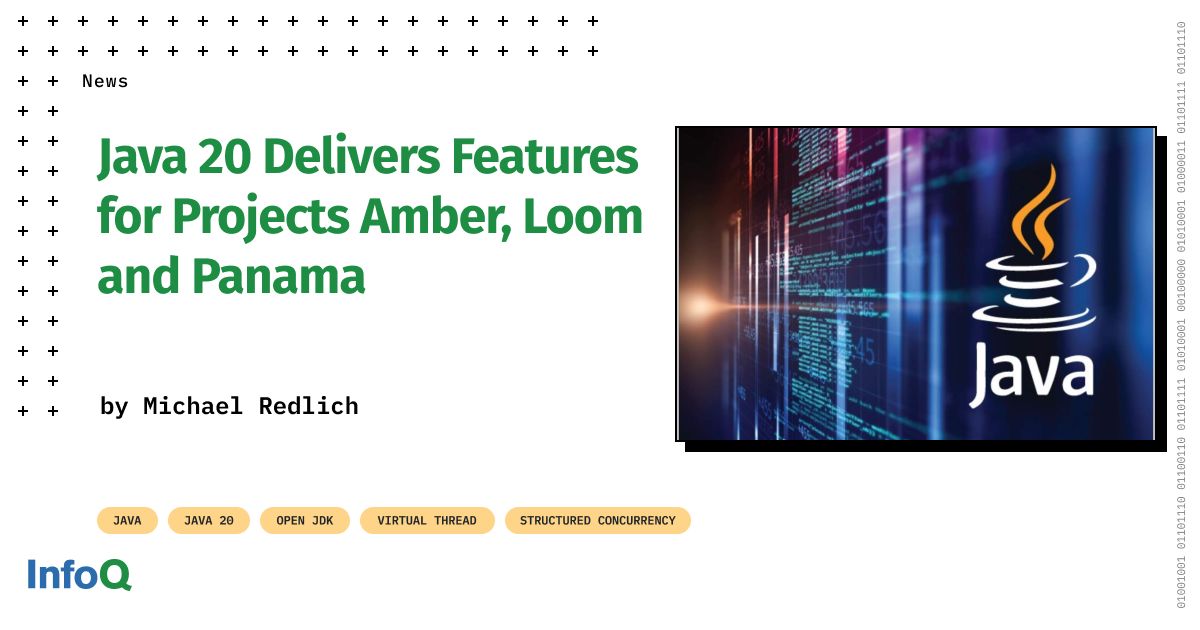 InfoQ on LinkedIn: #java20 #jeps #projectamber #projectloom # ... InfoQ on LinkedIn: #java20 #jeps #projectamber #projectloom # ...