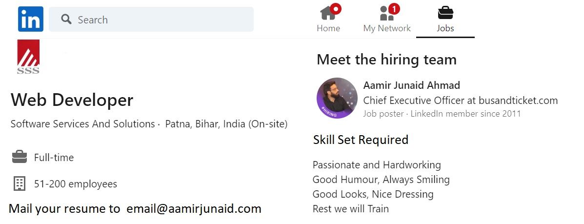 Aamir Junaid Ahmad posted on LinkedIn Aamir Junaid Ahmad posted on LinkedIn