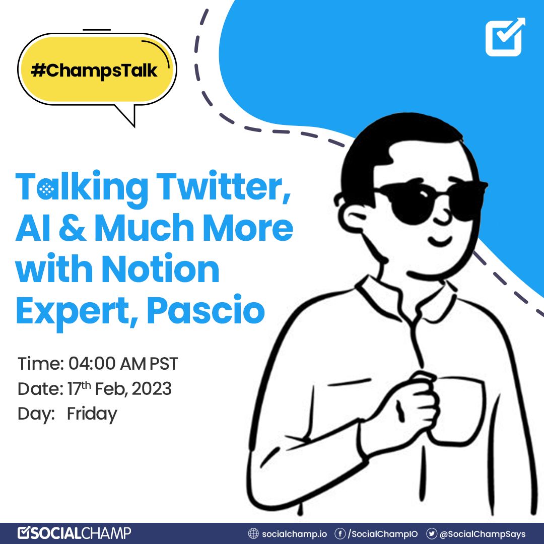 Social Champ (Techstars '22) on LinkedIn: #champstalk Social Champ (Techstars '22) on LinkedIn: #champstalk