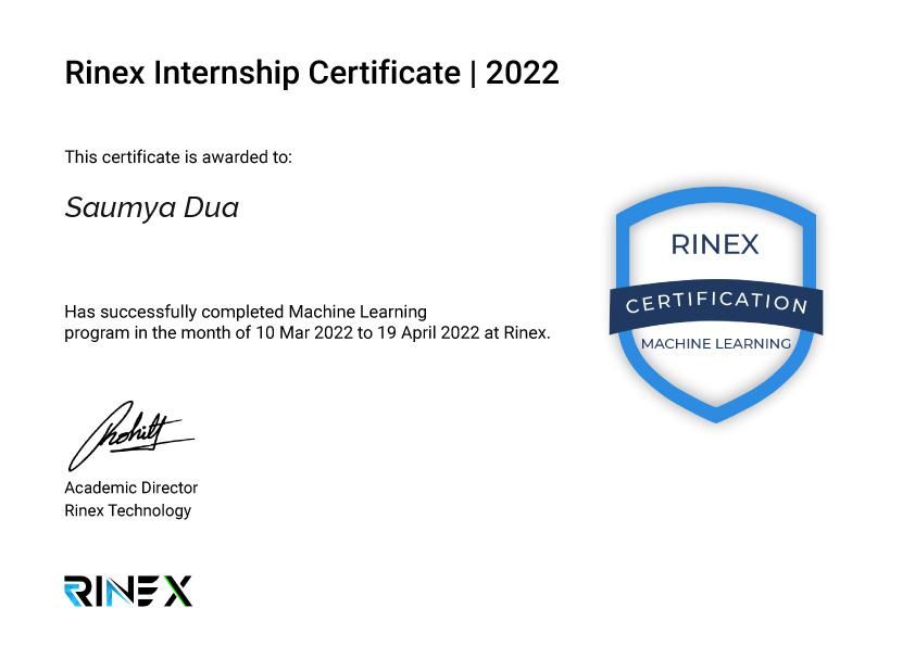 Saumya dua on LinkedIn: #learning #internship #iitbhu #rinex Saumya dua on LinkedIn: #learning #internship #iitbhu #rinex
