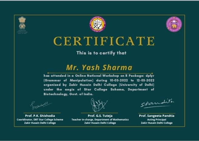 Yash Sharma on LinkedIn: #learningandgrowing Yash Sharma on LinkedIn: #learningandgrowing