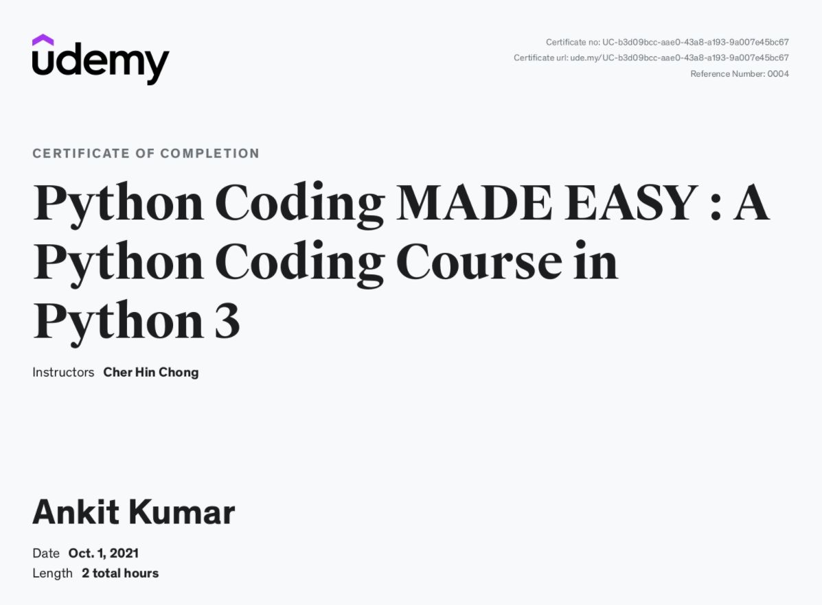 Ankit Kumar on LinkedIn: #python Ankit Kumar on LinkedIn: #python