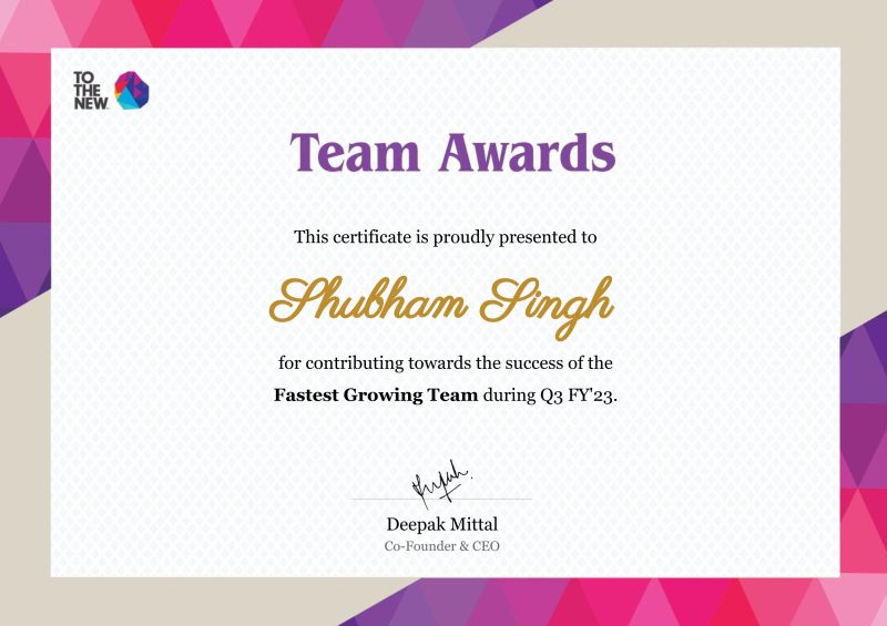 Shubham Singh on LinkedIn: #rewardsandrecognition Shubham Singh on LinkedIn: #rewardsandrecognition