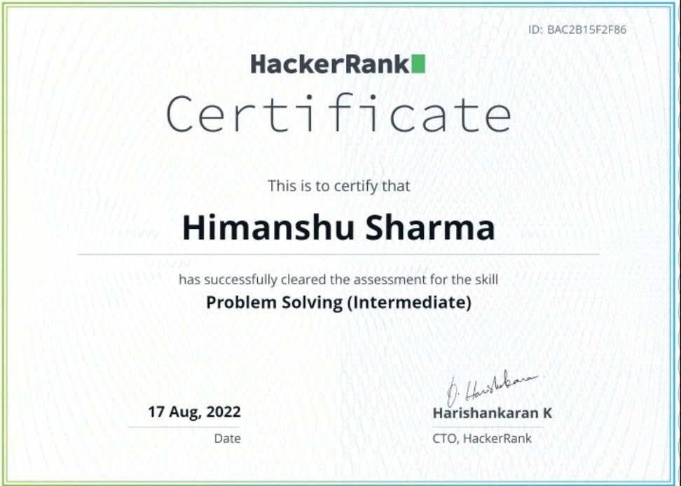 Himanshu Sharma on LinkedIn: #pythonprogramming #problemsolving Himanshu Sharma on LinkedIn: #pythonprogramming #problemsolving