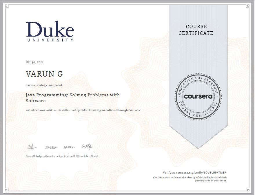 Varun G on LinkedIn: #java #programming Varun G on LinkedIn: #java #programming