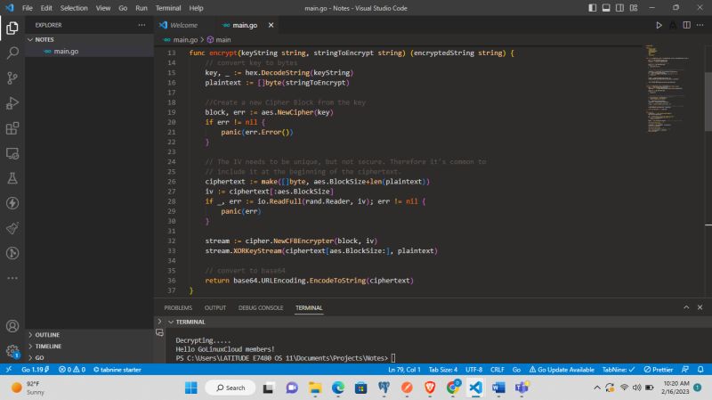 Levi Bitrus on LinkedIn: Encrypt a binary or string using AES in Golang ... Levi Bitrus on LinkedIn: Encrypt a binary or string using AES in Golang ...