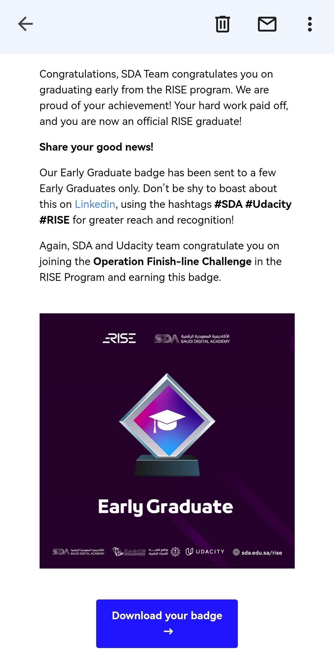 Faisal Al Hamid, CISM on LinkedIn: #sda #udacity #rise Faisal Al Hamid, CISM on LinkedIn: #sda #udacity #rise
