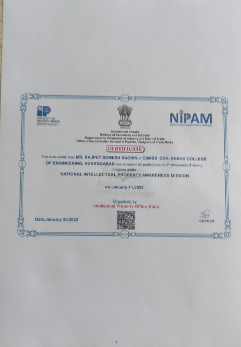 SOMESH RAJPUT on LinkedIn: Completed Certificate of NIPAM. SOMESH RAJPUT on LinkedIn: Completed Certificate of NIPAM.
