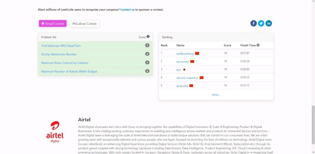 Baibhav Kumar Badal on LinkedIn: #leetcode #dsa #competitiveprogramming Baibhav Kumar Badal on LinkedIn: #leetcode #dsa #competitiveprogramming