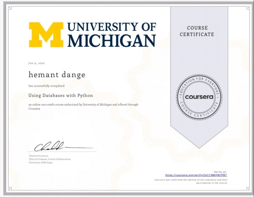 Hemant Dange on LinkedIn: #pythonprogramming #db #sqlite #json # ... Hemant Dange on LinkedIn: #pythonprogramming #db #sqlite #json # ...