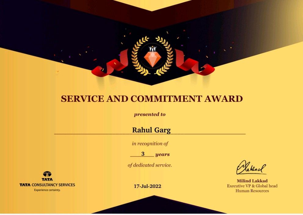 Rahul Garg on LinkedIn: #workanniversary Rahul Garg on LinkedIn: #workanniversary