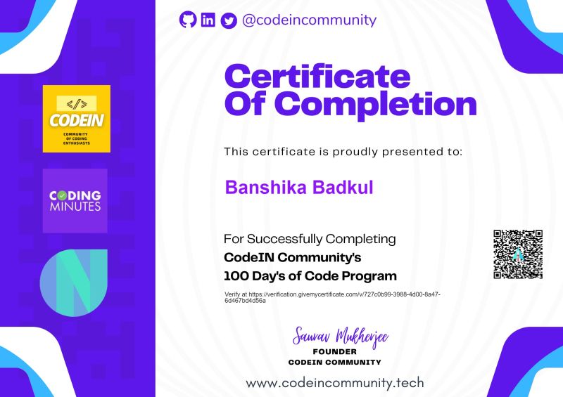 Banshika Badkul on LinkedIn: #connections #certificateofcompletion # ... Banshika Badkul on LinkedIn: #connections #certificateofcompletion # ...