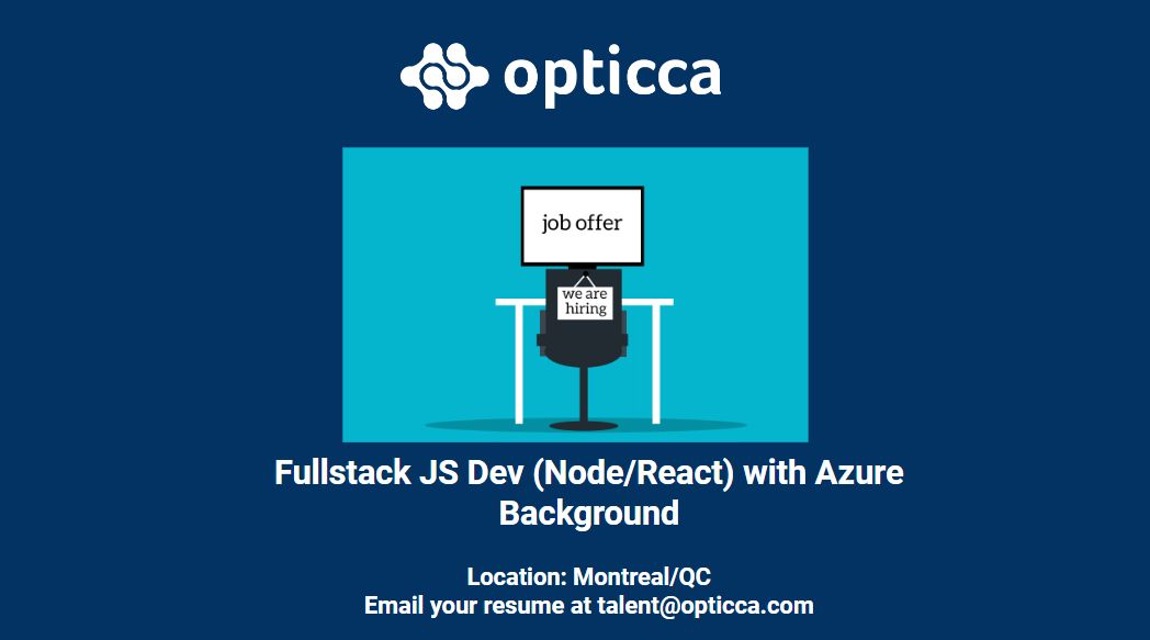 OPTICCA CONSULTING INC. on LinkedIn: #javascript #developers #nodejs # ... OPTICCA CONSULTING INC. on LinkedIn: #javascript #developers #nodejs # ...