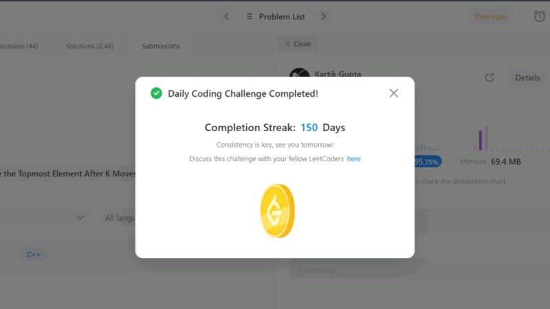 Kartik Gupta on LinkedIn: #leetcode Kartik Gupta on LinkedIn: #leetcode
