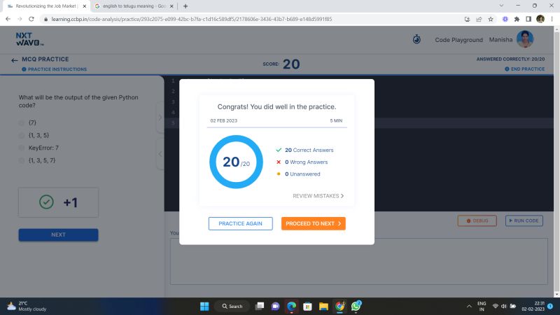 Manisha kosgi on LinkedIn: #day30 #nxtwave #ccbpians #pythonprogramming ... Manisha kosgi on LinkedIn: #day30 #nxtwave #ccbpians #pythonprogramming ...