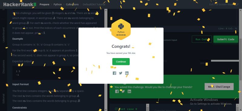 Ira Pandey on LinkedIn: #hackerrank #coding #python Ira Pandey on LinkedIn: #hackerrank #coding #python