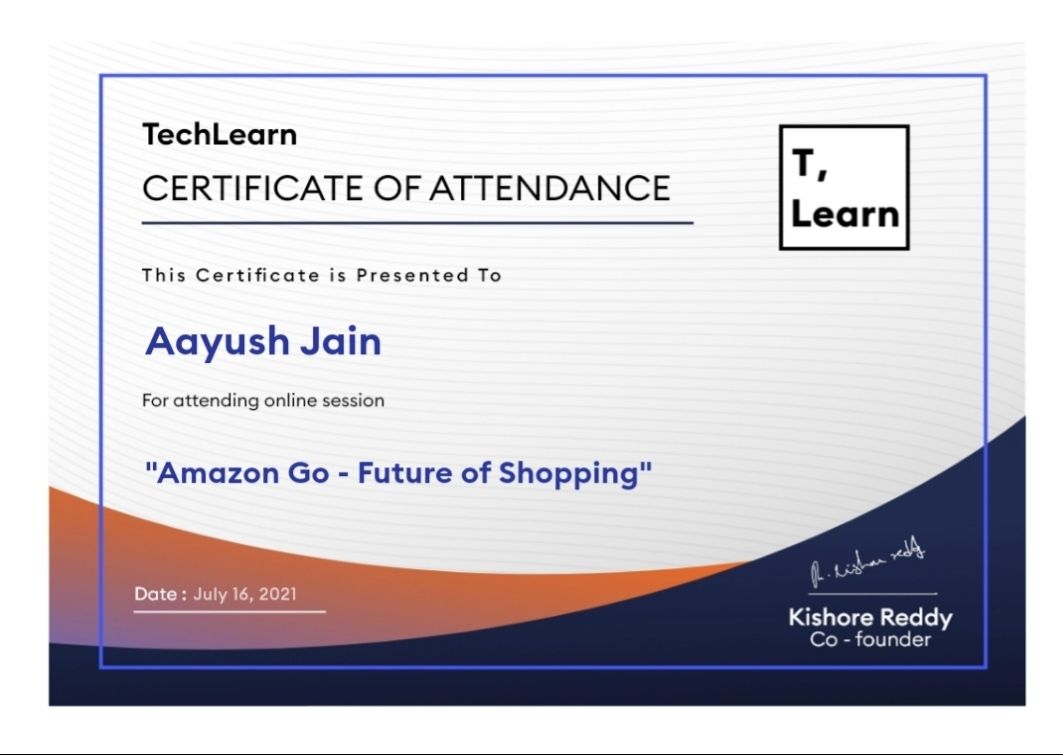 Aayush Jain on LinkedIn: #tlearn #amazongo #amazon #machinelearning # ... Aayush Jain on LinkedIn: #tlearn #amazongo #amazon #machinelearning # ...