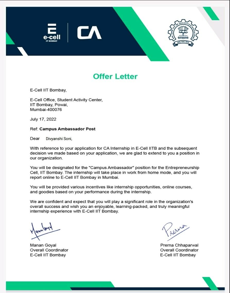 Divyanshi Soni on LinkedIn: #internship Divyanshi Soni on LinkedIn: #internship
