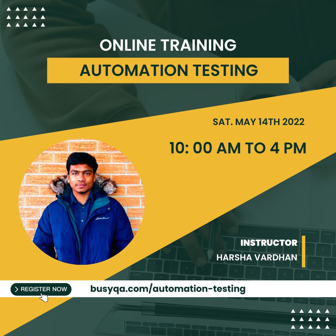 BusyQA on LinkedIn: #automationtesting #java #career #automation # ... BusyQA on LinkedIn: #automationtesting #java #career #automation # ...