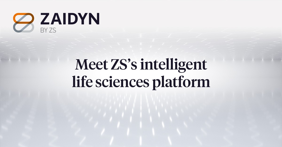 ZS on LinkedIn: ZS announces ZAIDYN™ platform to accelerate digital ... ZS on LinkedIn: ZS announces ZAIDYN™ platform to accelerate digital ...