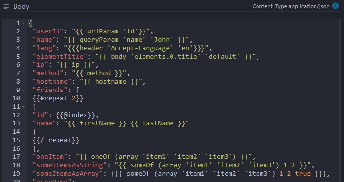 Mockoon on LinkedIn: Mockoon - Create dynamic responses with templating Mockoon on LinkedIn: Mockoon - Create dynamic responses with templating