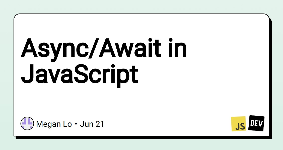 Okiemute Omuta on LinkedIn: Async/Await in JavaScript Okiemute Omuta on LinkedIn: Async/Await in JavaScript