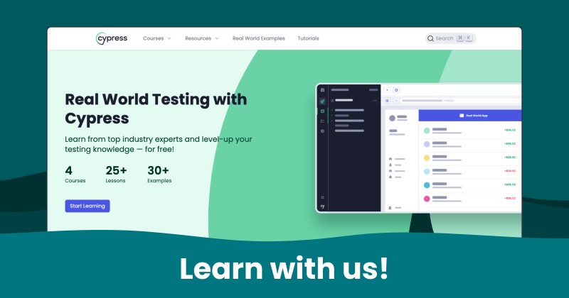 Ely Lucas on LinkedIn: Introducing Real World Testing with Cypress Ely Lucas on LinkedIn: Introducing Real World Testing with Cypress