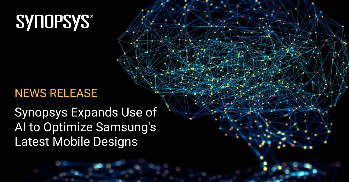 Synopsys Inc on LinkedIn: Synopsys Expands Use of AI to Optimize ... Synopsys Inc on LinkedIn: Synopsys Expands Use of AI to Optimize ...