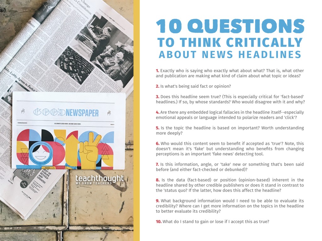 TeachThought on LinkedIn: 20 Questions To Help Students Think ... TeachThought on LinkedIn: 20 Questions To Help Students Think ...