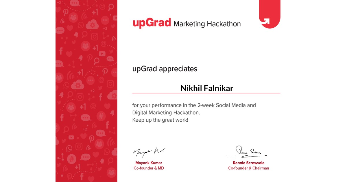Nikhil Falnikar on LinkedIn: upGrad DM Cricket Challenge - Nikhil ... Nikhil Falnikar on LinkedIn: upGrad DM Cricket Challenge - Nikhil ...