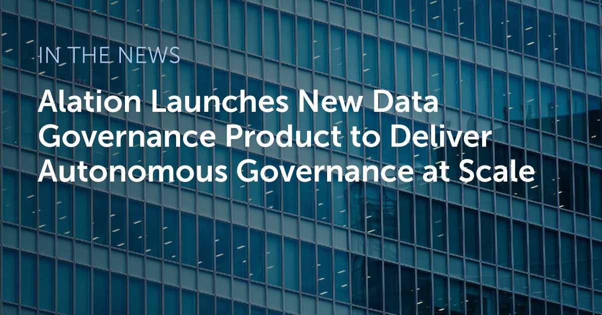 Alation on LinkedIn: #datagovernance Alation on LinkedIn: #datagovernance