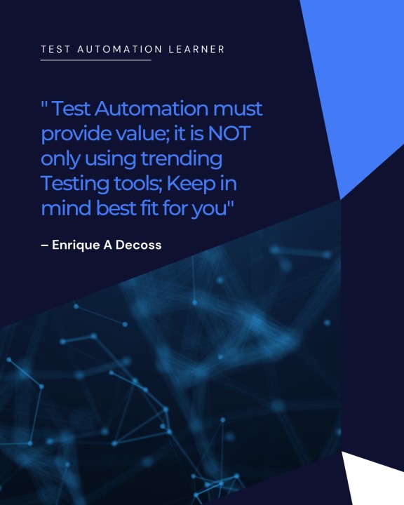 Enrique A Decoss on LinkedIn: #learning #testingtools # ... Enrique A Decoss on LinkedIn: #learning #testingtools # ...