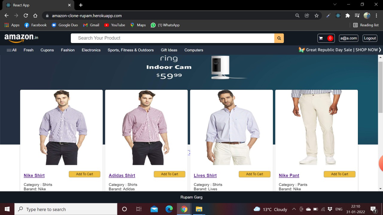 Rupam Garg on LinkedIn: #reactjs #reactjs #project #pepcoding #amazon # ... Rupam Garg on LinkedIn: #reactjs #reactjs #project #pepcoding #amazon # ...