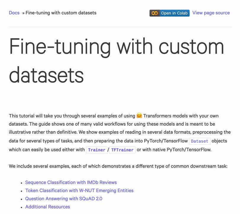 Hugging Face on LinkedIn: Custom datasets tutorial Hugging Face on LinkedIn: Custom datasets tutorial