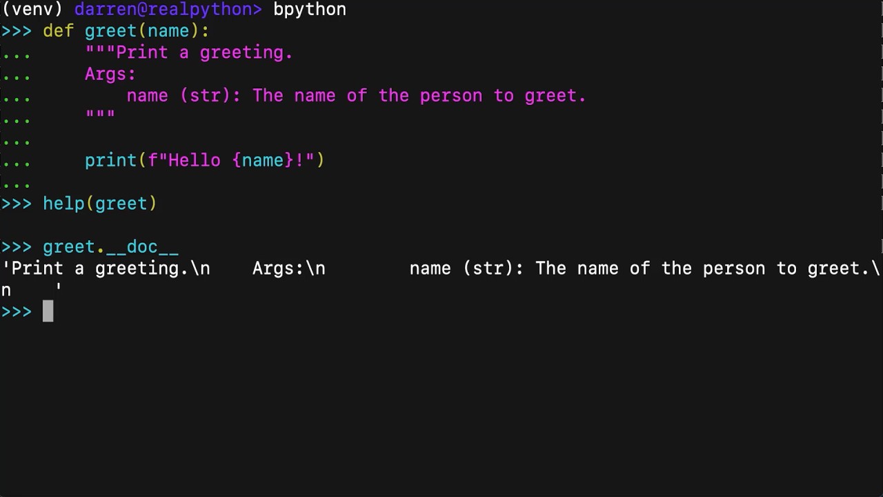Real Python on LinkedIn: 🐍📺 Creating Python Function docstrings and ... Real Python on LinkedIn: 🐍📺 Creating Python Function docstrings and ...