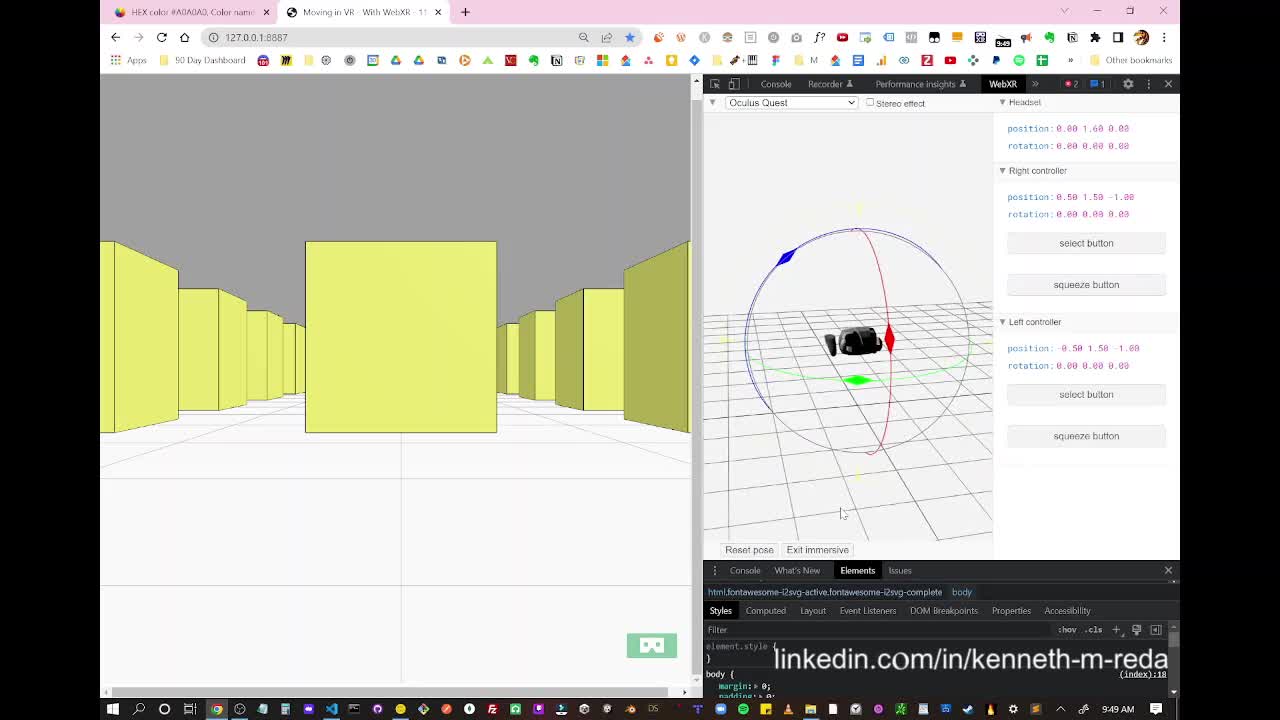 Kenneth Michael Mepham Reda on LinkedIn: #webxr #javascript # ... Kenneth Michael Mepham Reda on LinkedIn: #webxr #javascript # ...