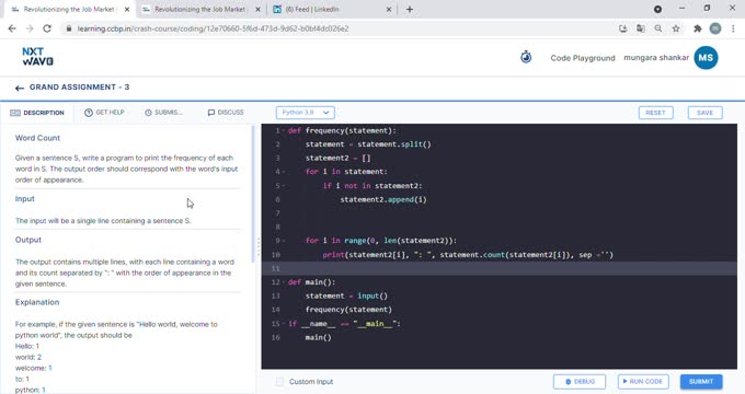 Mungara Shankar on LinkedIn: #nxtwave #python #ccbpian Mungara Shankar on LinkedIn: #nxtwave #python #ccbpian