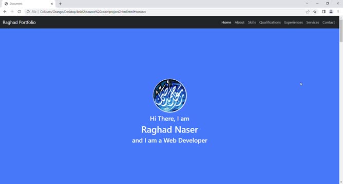 Raghad Naser on LinkedIn: My second project build portfolio using html ... Raghad Naser on LinkedIn: My second project build portfolio using html ...