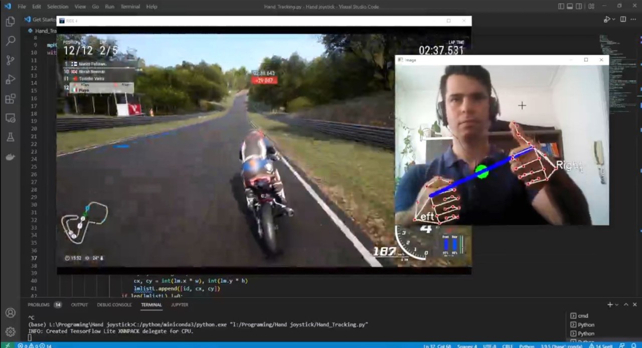 Ehsan Rajabi Safari on LinkedIn: #opencv #mediapipe #vgamepad Ehsan Rajabi Safari on LinkedIn: #opencv #mediapipe #vgamepad