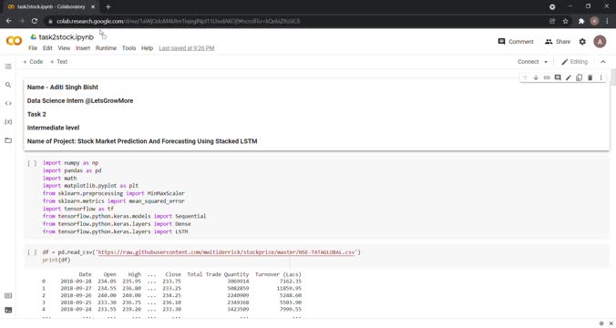 Aditi Singh Bisht on LinkedIn: #connections #task2 #datascience #github ... Aditi Singh Bisht on LinkedIn: #connections #task2 #datascience #github ...