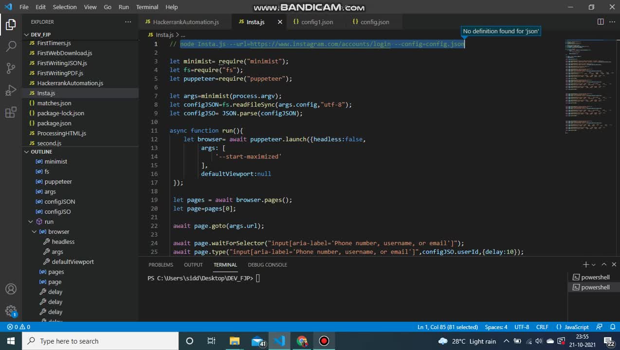 Shashwat Dadhich on LinkedIn: #javascript #instagram #automation #pepcoding Shashwat Dadhich on LinkedIn: #javascript #instagram #automation #pepcoding