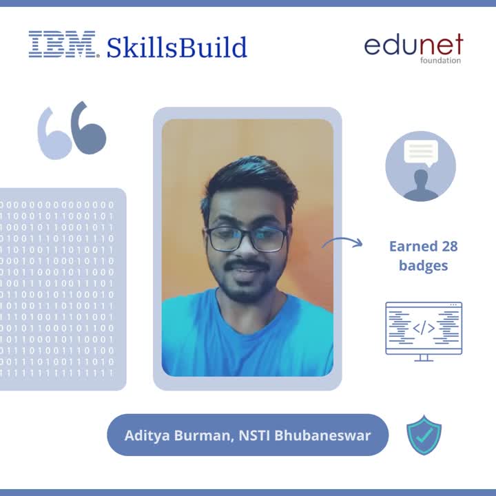 Edunet Foundation on LinkedIn: Aditya Burman Edunet Foundation on LinkedIn: Aditya Burman