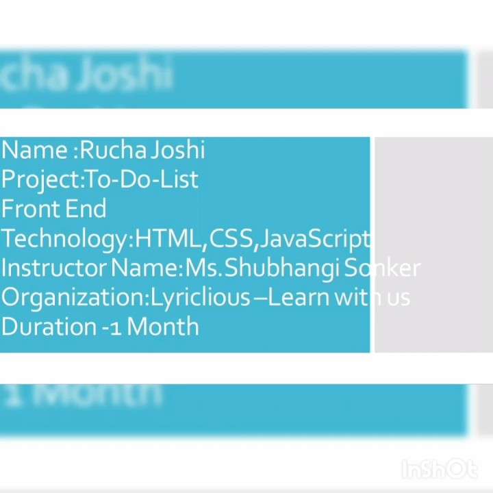 Rucha Joshi on LinkedIn: #javascript #internship #frontend Rucha Joshi on LinkedIn: #javascript #internship #frontend