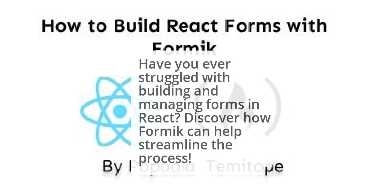 React Jobs on LinkedIn: How to Build React Forms with Formik React Jobs on LinkedIn: How to Build React Forms with Formik