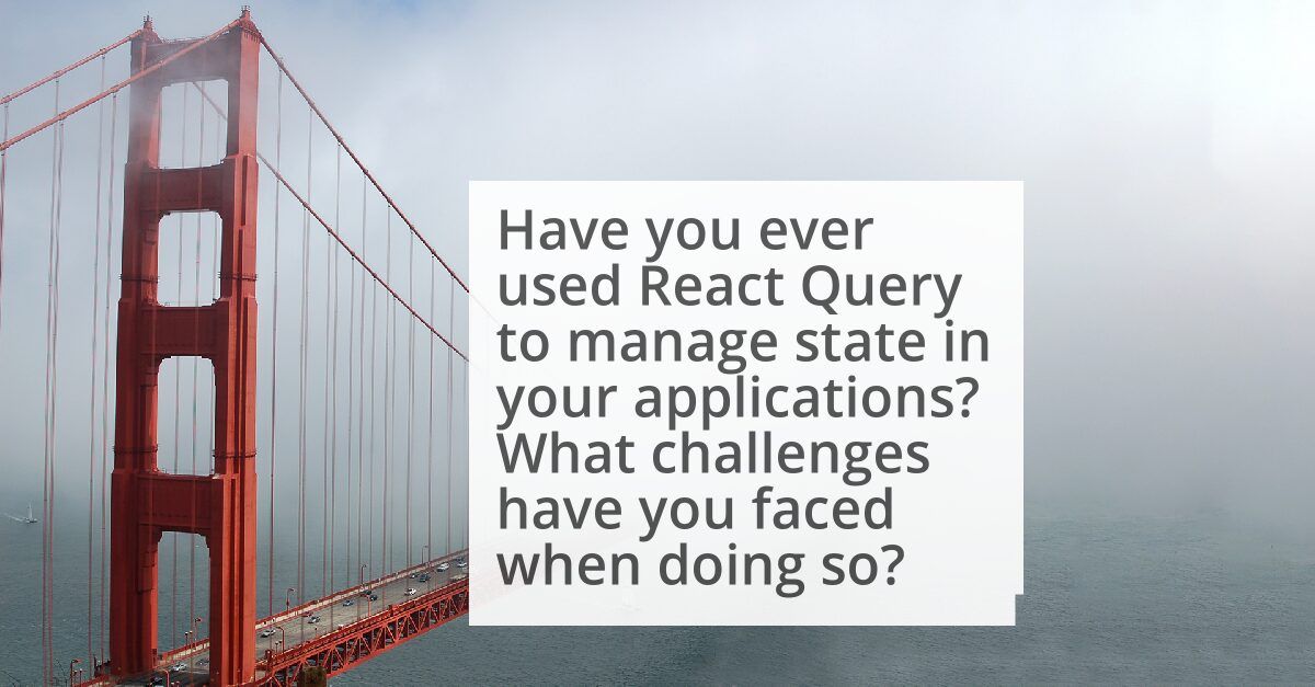 React Jobs on LinkedIn: Managing state with React Query. 〽️ React Jobs on LinkedIn: Managing state with React Query. 〽️