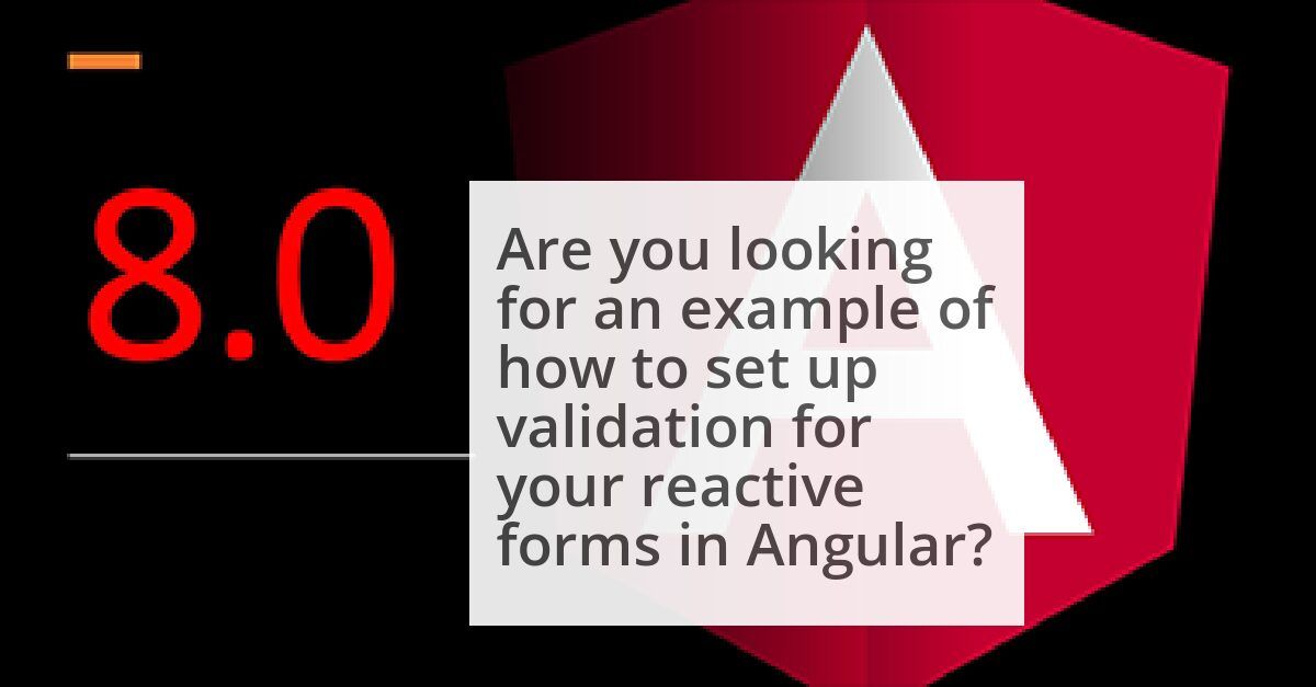 Angular Jobs on LinkedIn: Angular Reactive Forms With Validation Example Angular Jobs on LinkedIn: Angular Reactive Forms With Validation Example