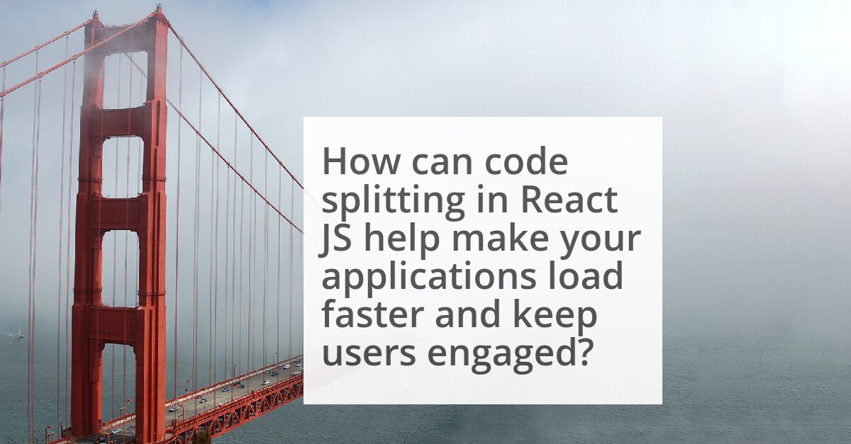 React Jobs on LinkedIn: Code splitting in React JS React Jobs on LinkedIn: Code splitting in React JS