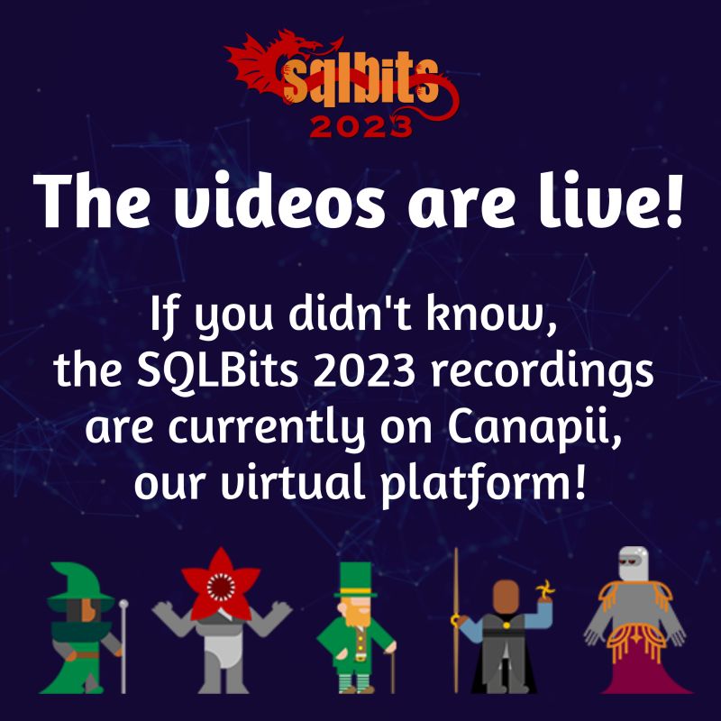 SQLBits on LinkedIn: #sqlbits2023 #sqlbits SQLBits on LinkedIn: #sqlbits2023 #sqlbits