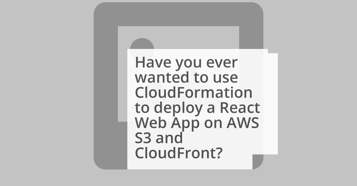 React Jobs on LinkedIn: Deploy React Web App on AWS S3 and CloudFront ... React Jobs on LinkedIn: Deploy React Web App on AWS S3 and CloudFront ...